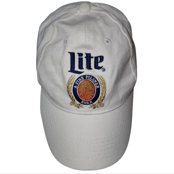 ACME | Accessories | Vntg 9s Miller Lite Hat Snapback Beer Logo Hat Cap ...